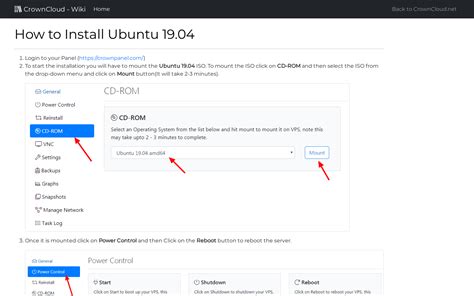 CrownCloud Wiki How To Install Ubuntu19 04
