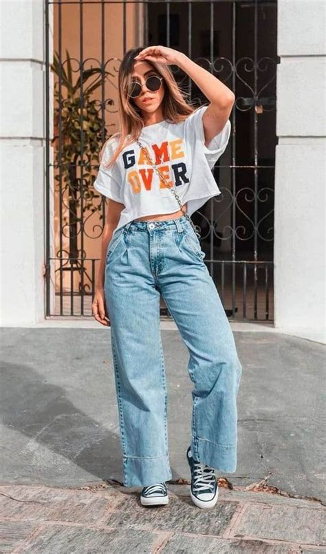 30 Ideias De Look Jeans E Camiseta Para Fugir Do óbvio Se A Moda Pega