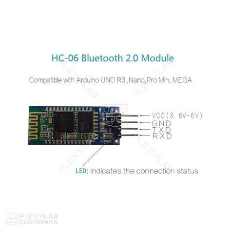 Módulo Bluetooth Hc 06 De 4 Pines Plexylab