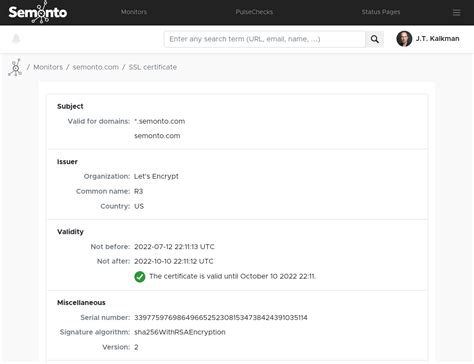 How To Monitor Your TLS SSL Certificates Semonto