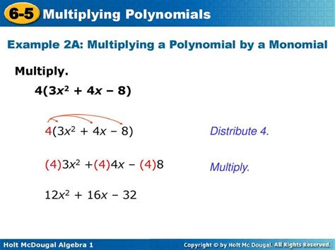 Mastering Polynomial Expressions Your Comprehensive Answer Key To Multiplying By Monomials 18 1