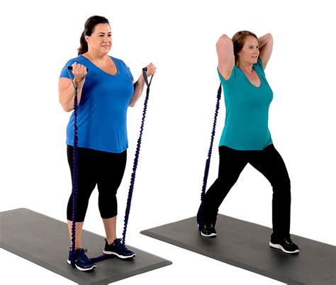 Bicep Curl And Triceps Extension W Resistance Band Curves