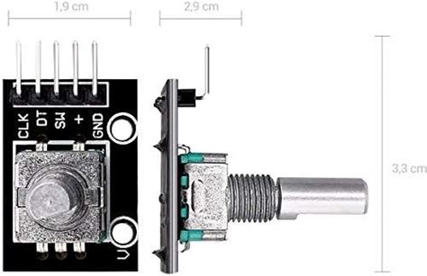Yunique Uk Rotary Encoder Module Ky 040 For Raspberry Pi And Arduino Bigamart