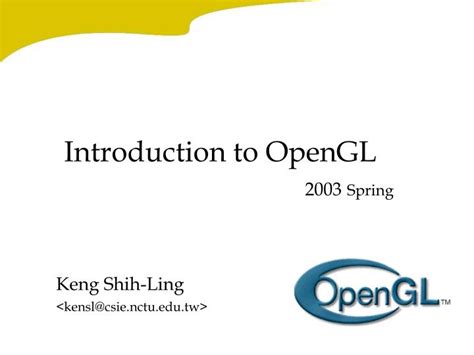 Ppt Introduction To Opengl Powerpoint Presentation Free Download Id5649078