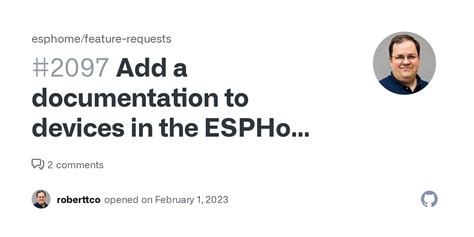Add A Documentation To Devices In The ESPHome Add On For HA Issue
