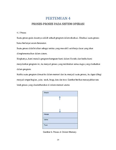 Modul Sistem Operasi Pertemuan 4 Proses Proses Pada Sistem Operasi Pertemuan 4 Proses Proses