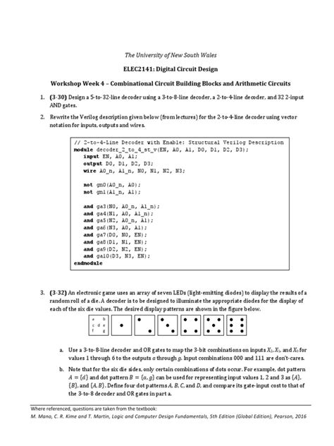 Workshop Week 4 Pdf Pdf Logic Gate Computer Engineering