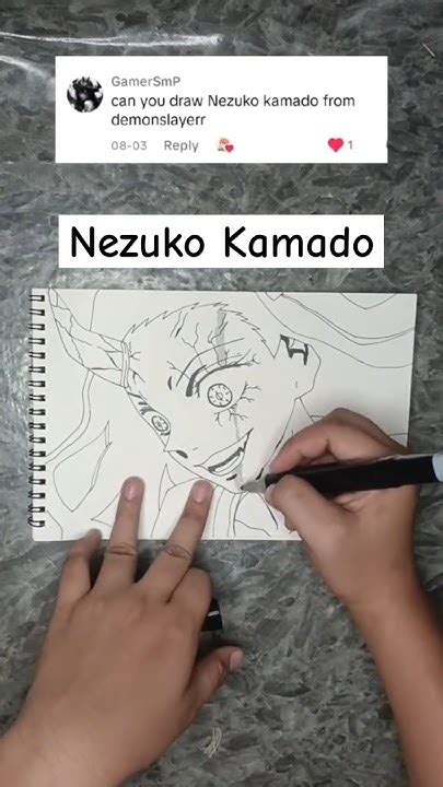 Nezuko Kamado Tracing Art Version Coz Im Busy Drawing Animeeart Anime Nezuko Art