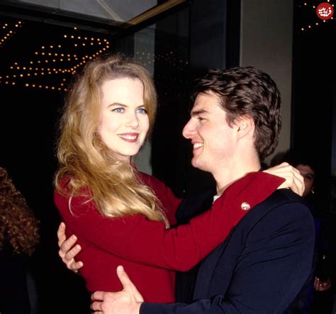 عکس؛ سفر در زمان؛ «نیکول کیدمن 25 ساله در کنار همسرش تام کروز 30 ساله؛ سال 1371