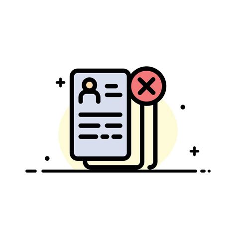 Business Career Cv Job Resume Business Flat Line Filled Icon Vector Banner Template 13174744