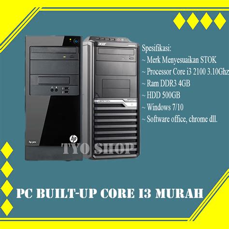 Jual Cpu Core I3 Ram 4Gb Hardisk 500gb Builtup Shopee Indonesia