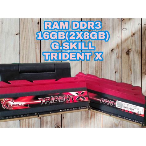 แรมคอม Ram Pc Ddr3 G Skill Trident X 16gb 2x8gb Bus 2400 ขายเป็นชุด 1