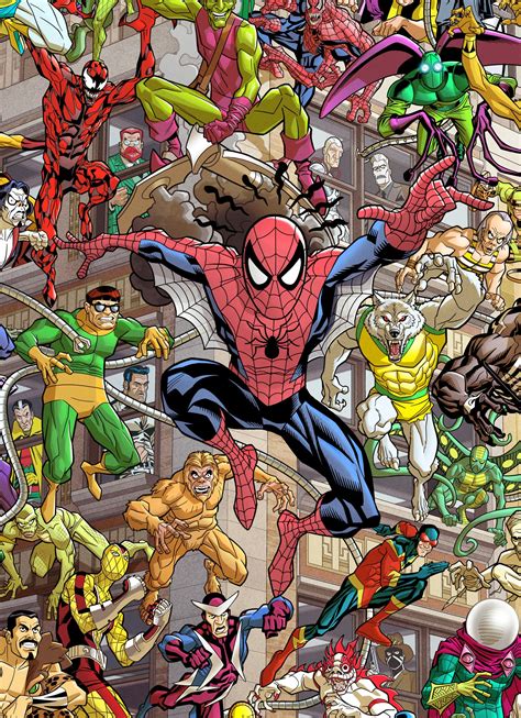 Limited Edition Spider Man 60th Anniversary Rogues Gallery Print Dustyabell