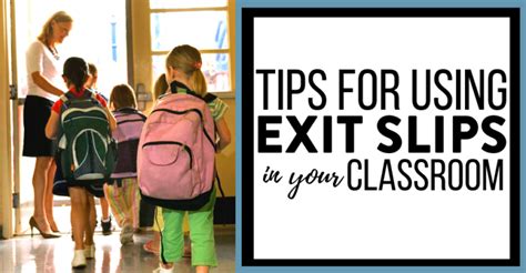 Exit Slips Everything Elementary Teachers Need To Know In Teaching With Jodi Durgin And