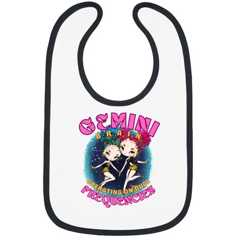 Gemini Brain Operating On Dual Frequencies Gemini Astrological Sign Bibs Sold By