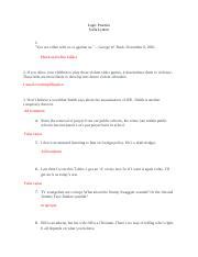 Logic Practice Docx Logic Practice Sofia Lynton You Are Either With Us Or Against Us