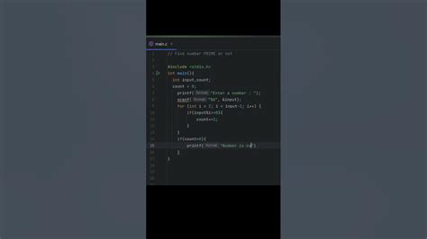 Find Number Prime Or Not Using C In 1 Min Primeornot C Youtube