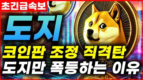 도지코인 전망 도지만 폭등하는 이유 업비트시황 코인시황 급등코인추천 도지코인대응 Youtube