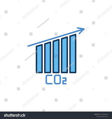 Co2 Carbon Dioxide Bar Chart Arrow Stock Vector Royalty Free 2129780732 Shutterstock