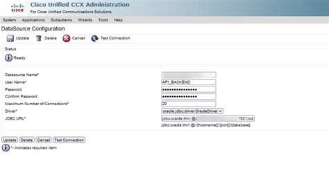 Datasource Configuration Jdbc Cisco Community