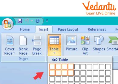 Creating Tables In MS Word Learn Definition Examples And Uses