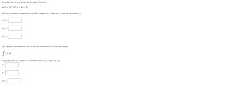 Solved Consider The Curve C Given By The Vector Chegg