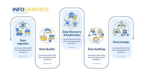 Data Lake Key Concepts Blue Rectangle Infographic Template Stock Vector Illustration Of Vector