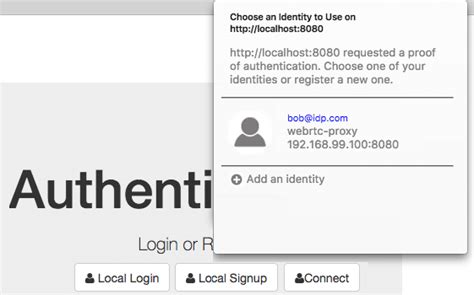 Prototype User Interface For The Authentication Web Api Download Scientific Diagram