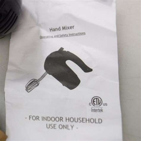 Intertek 5 Speed Hand Mixer Model Yd 8208 Dutch Goat