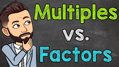Multiples Vs Factors What Are Multiples And Factors Math With Mr J Youtube