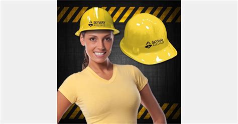 Custom Printed Novelty Plastic Construction Hats With Your Logo