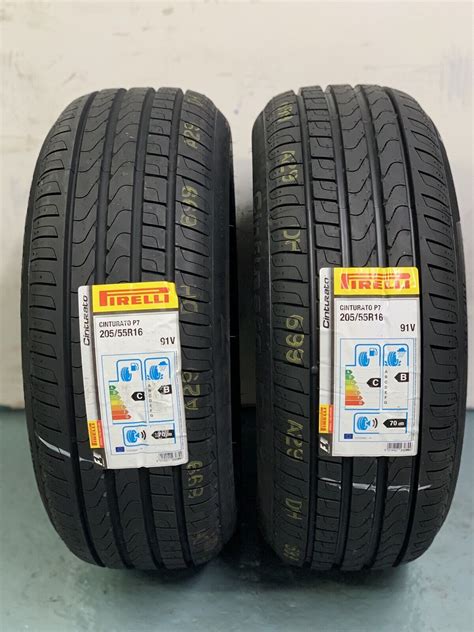 2 x 205/55 R16 Pirelli Cinturato P7 91V 205 55 16 (2055516) - TWO TYRES ...
