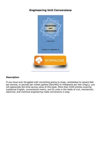 Engineering Unit Conversions By Saikojilukman Issuu