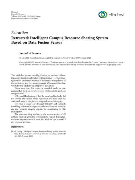 Pdf Retracted Intelligent Campus Resource Sharing System Based On Data Fusion Sensor