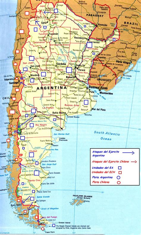 Mapa Pasos Fronterizos Chile Argentina