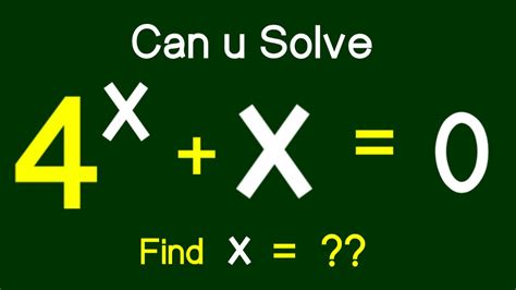 Find The Value Of X Youtube