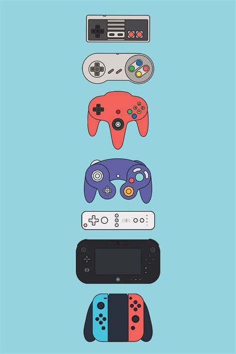 Retro Gaming Art Of Stacked Game Controllers 🎮 🕹