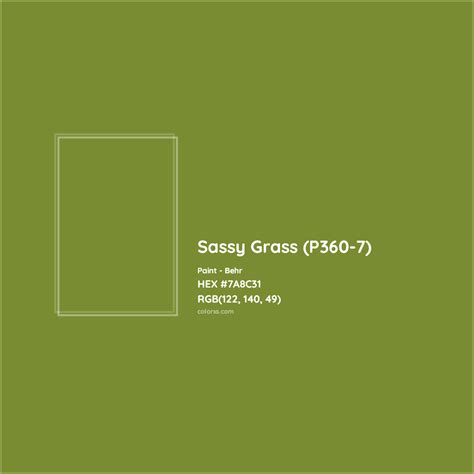 Sassy Grass P360 7 Complementary Or Opposite Color Name And Code