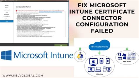 Kelvin Johnson On Linkedin Fix Microsoft Intune Certificate Connector