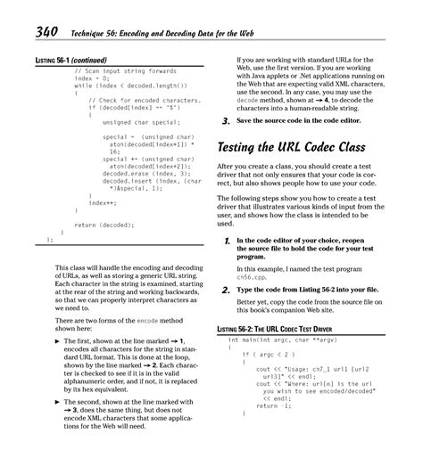 C Timesaving Techniques Technique Encoding And