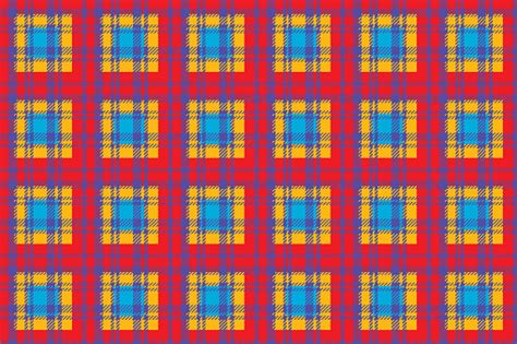 그림 스웨터 직조 스타일의 추상 패턴 와 사각형 노란색 와 파랑 통하고 있는 빨간 색깔 배경 0명에 대한 스톡 벡터 아트 및 기타 이미지 Istock