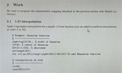 Solved We Want To Program The Isoparametric Mapping