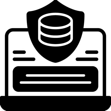 Data Security Solid Element Style 57748330 Vector Art At Vecteezy