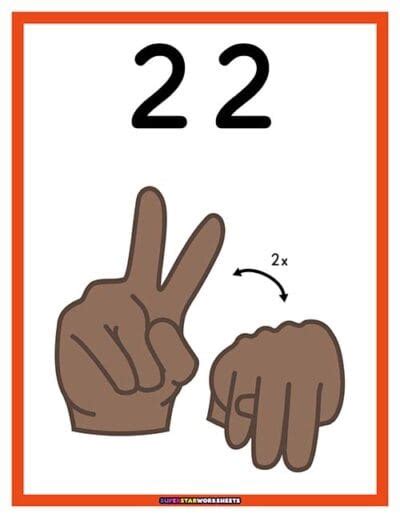 Asl Numbers Superstar Worksheets