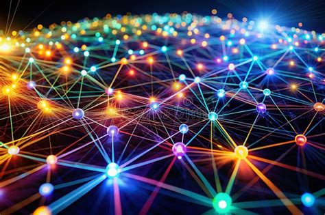 A Mesmerizing Long Exposure Visualization Of A Glowing Network Showcasing The Intricate