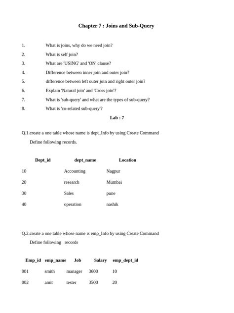 872283 Chapter 7 Joins And Sub Query Pdf