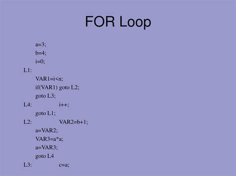 Three Address Code Generation Control Statement Ppt Download