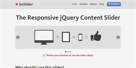 8 free jquery slider plugins for images and content web development and technology resources