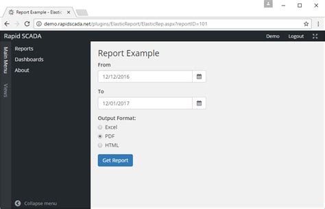 elastic report rapid scada