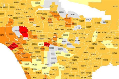 Los Angeles County Zip Code Map Dehazelmuis Los Angeles Zip Code Map Printable Printable Maps